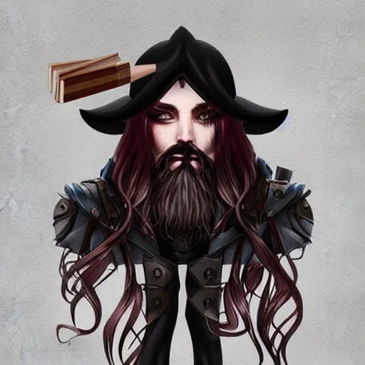 powerful goth lumberjack, featured on ArtGerm | Stable Diffusion