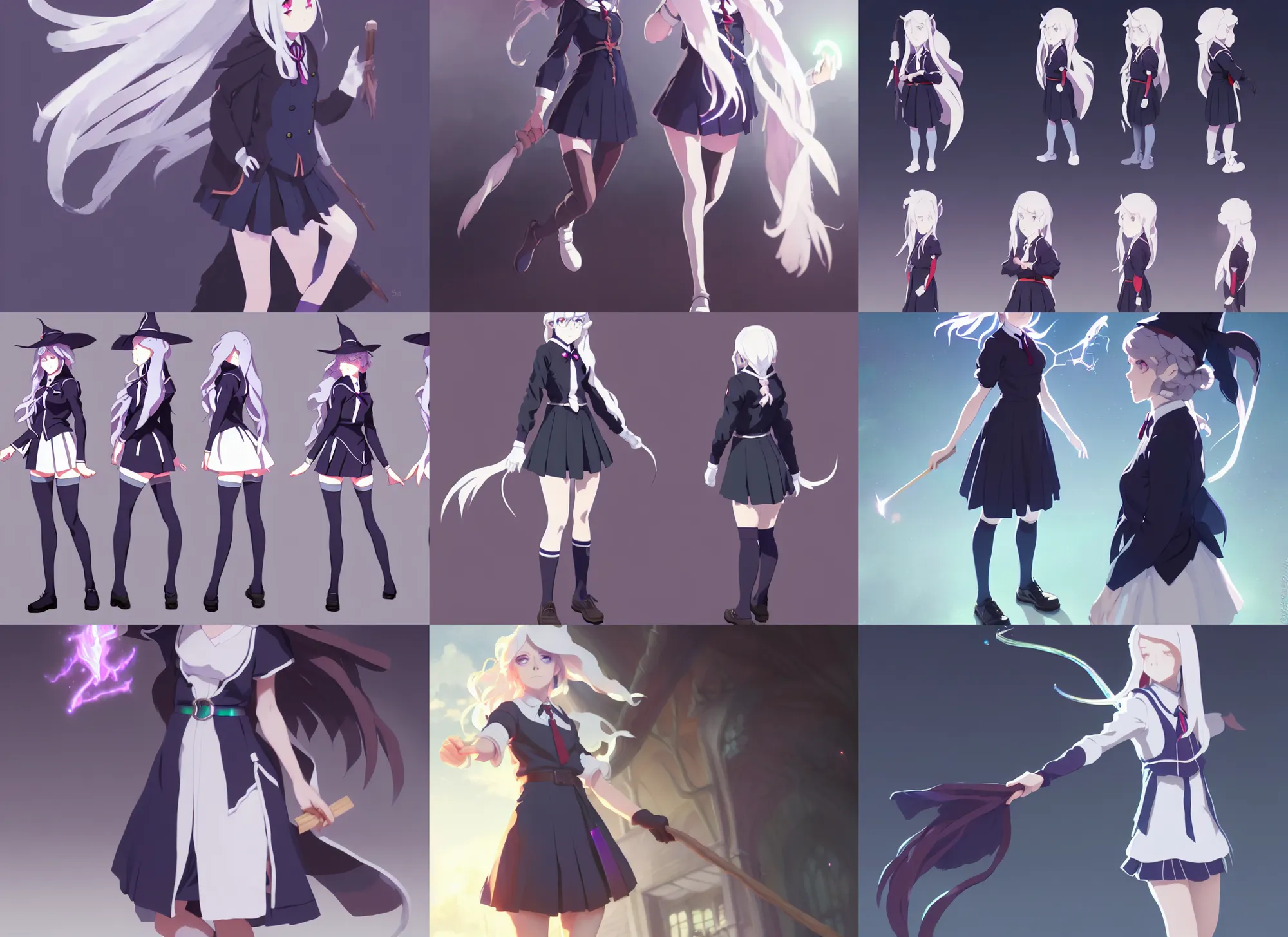 visual novel sprites of female student witch by greg | Stable Diffusion ...