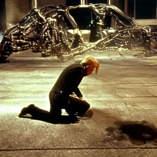 donald trump, rising out of the floor, face covered in | Stable ...