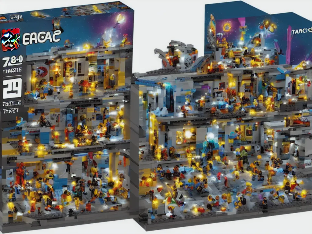 trance festival lego set, dramatic lighting | Stable Diffusion