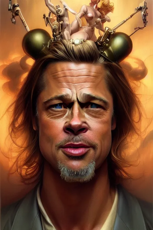 brad pitt face is an olive in a martini glass, hyper | Stable Diffusion