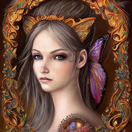 a beautiful fairy with a very detailed face hovers | Stable Diffusion ...