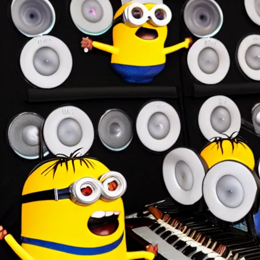 Music producer minion celebrating their birthday | Stable Diffusion ...