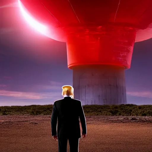 cinematic shot of donald trump standing in front of a | Stable ...