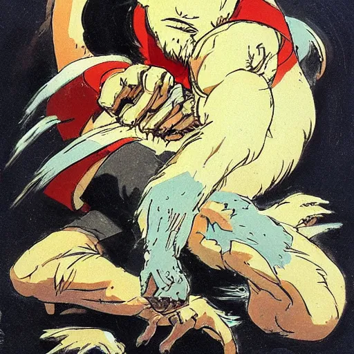 character concept art by Hayao Miyazaki, Frank Frazetta | Stable ...