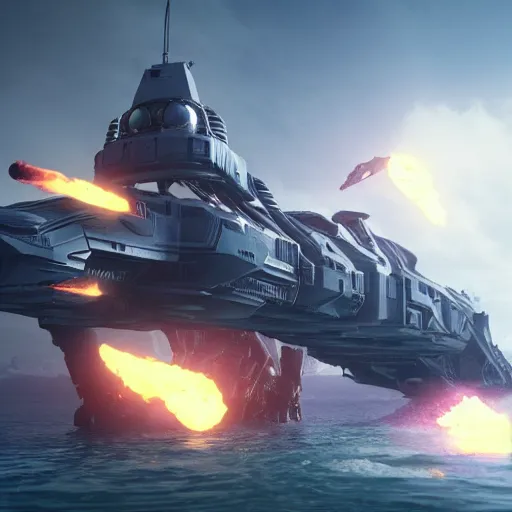 alien battleship fighting the earth, award winning, | Stable Diffusion | OpenArt