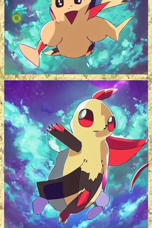 scuffed pokemon card, 4 k digital paint by studio | Stable Diffusion ...