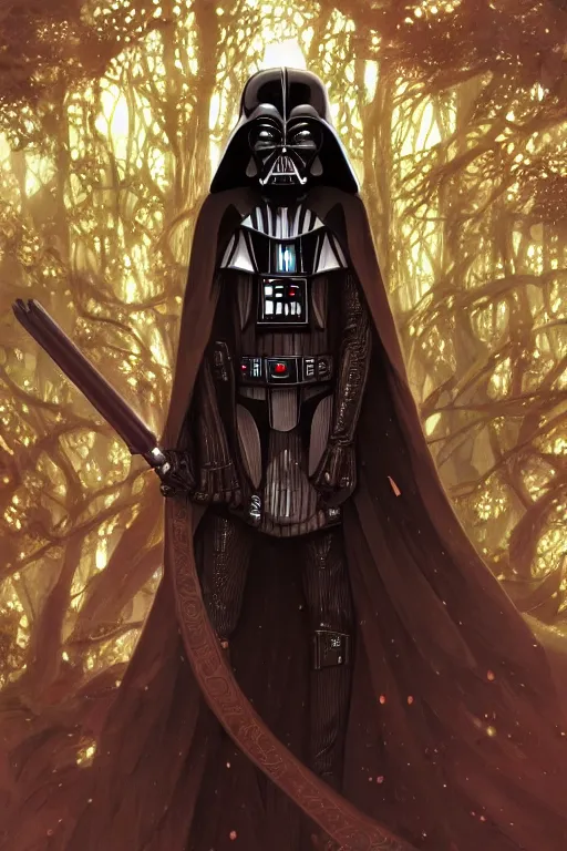 anime key visual of a beautiful young female darth | Stable Diffusion