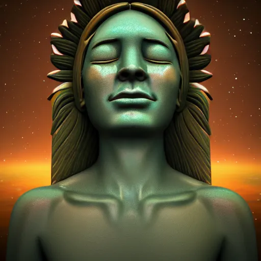 digital painting Universe's celestial God is crying in | Stable ...