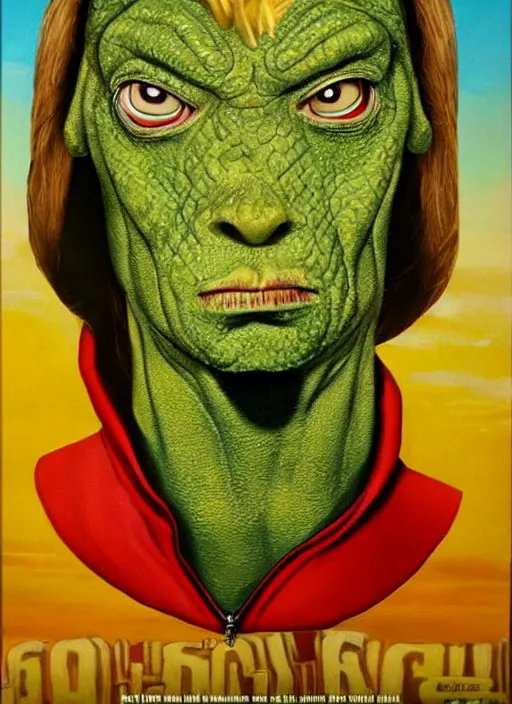 oil painting portrait of a lizard person, a gorn from | Stable ...