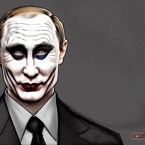 Putin as the Joker, concept art | Stable Diffusion | OpenArt