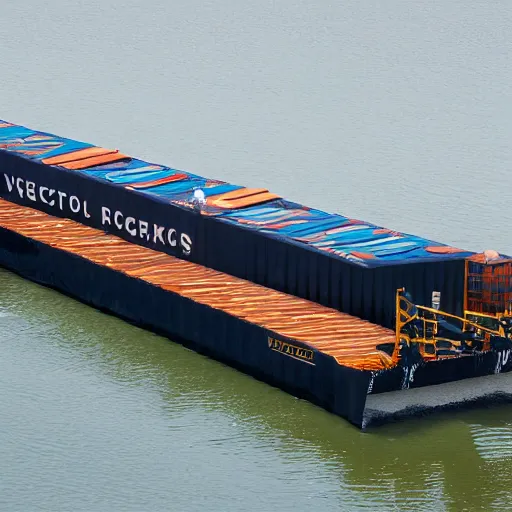 vector logistics logo barge | Stable Diffusion