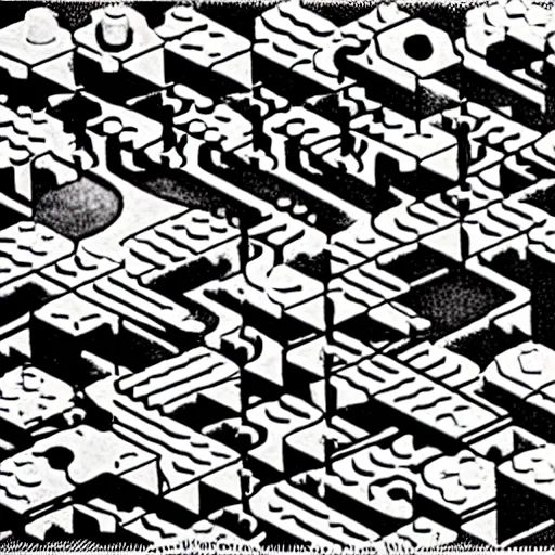 angry man stepping on legos, by m. c. escher | Stable Diffusion | OpenArt