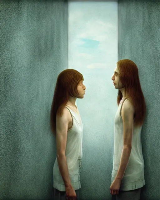 nicholas cage twins, sisters, in the void, by the | Stable Diffusion