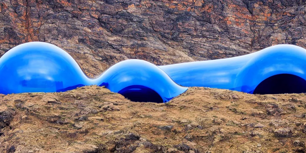 a strange huge translucent pvc inflated organic | Stable Diffusion ...