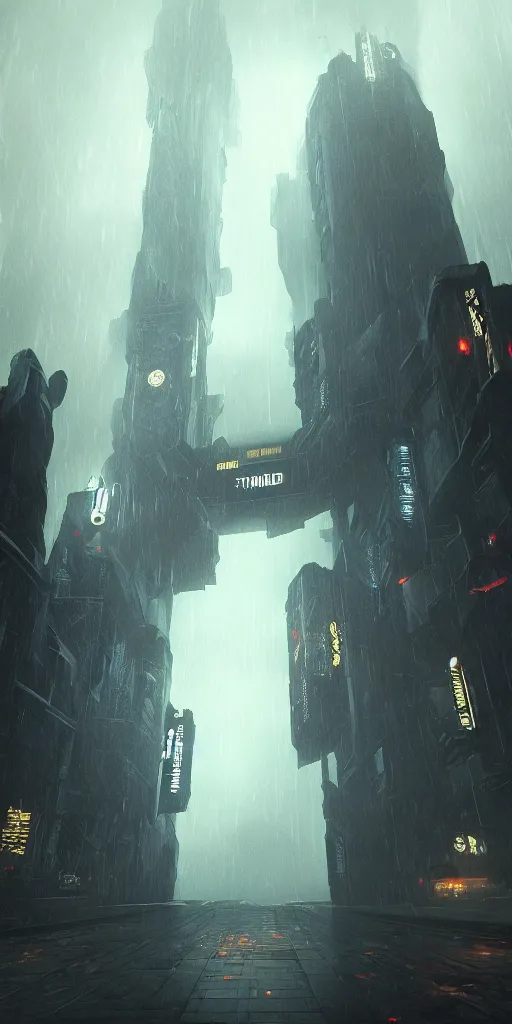 mysterious stronghold entrance, blade runner, | Stable Diffusion | OpenArt