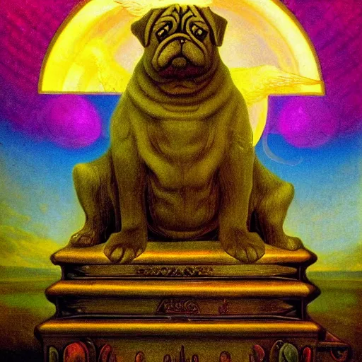 atlantic angelic universal New York rhombu pug gong | Stable Diffusion