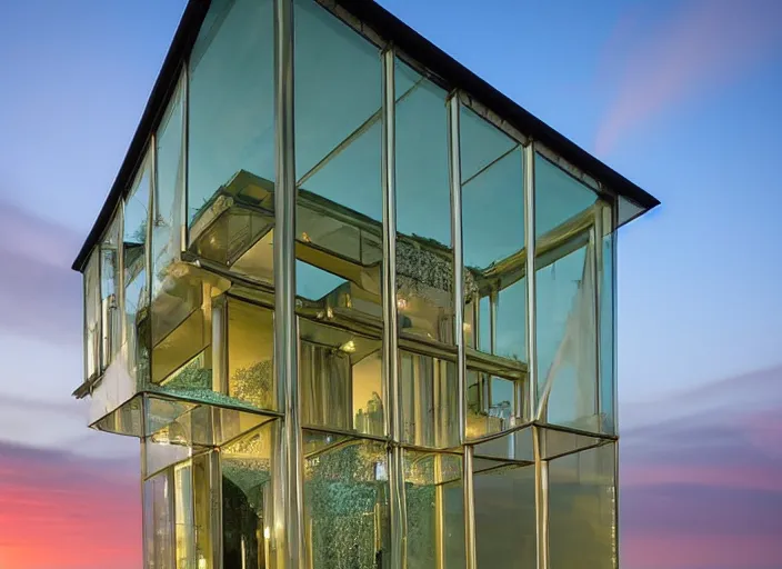 exquisite detailed architecture of an elaborate glass | Stable ...
