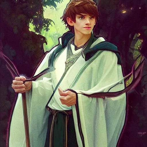 a photorealistic male wizard teenager wearing wizard | Stable Diffusion ...