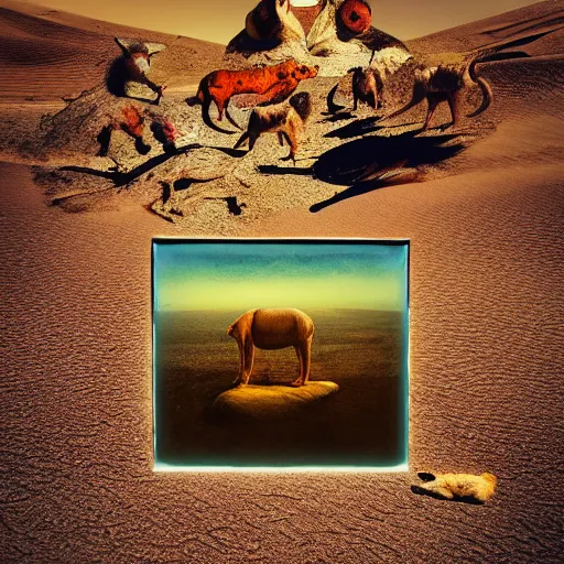 hallucinated visions of animals people and objects in | Stable ...