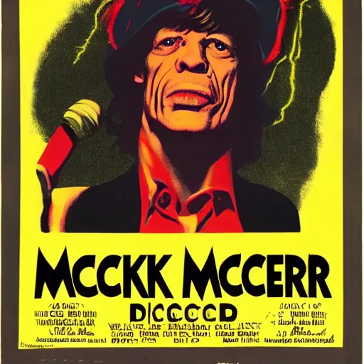 mick jagger standing on a podium wearing a voodoo hat | Stable ...