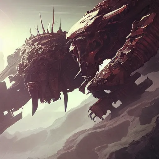 “erebos’s titan, revenant, reaver drone, art by | Stable Diffusion ...