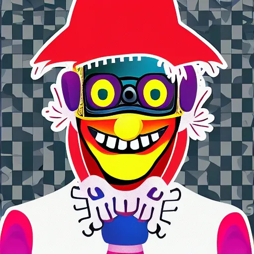Clown robber, vector art, digital art, jazzaf style | Stable Diffusion ...