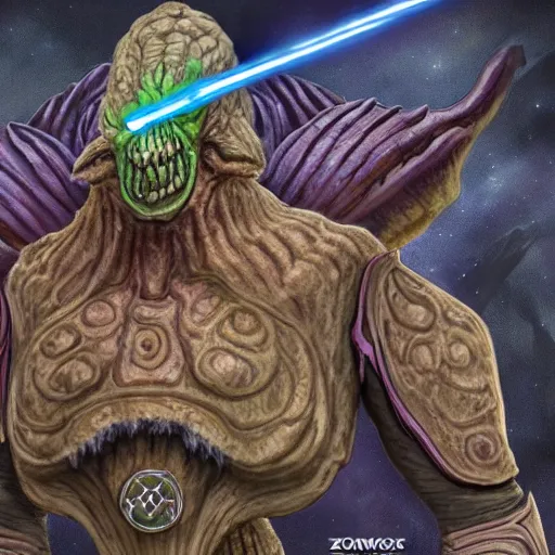 full body image of a zerg overlord as dictator of star | Stable ...