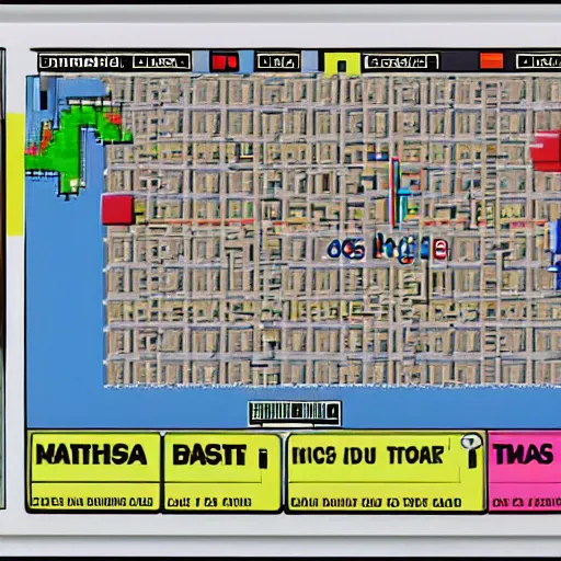 1 9 8 0 s interface of google maps, dos, ibm, 8 bit | Stable Diffusion ...