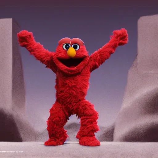 Elmo version of Arnold Schwarzenegger ultrarealistic | Stable Diffusion ...