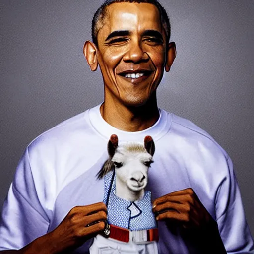 Obama wearing a pajama on a llama | Stable Diffusion | OpenArt