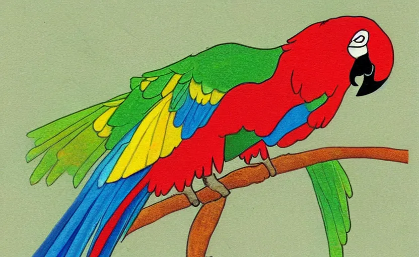 parrot made of fruit, anime art style, highly detailed | Stable ...