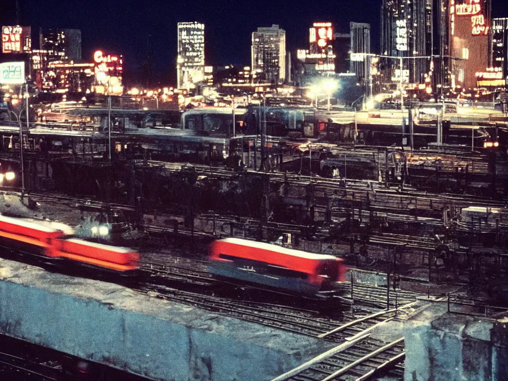 highly detailed cinematic movie still train stop in | Stable Diffusion ...