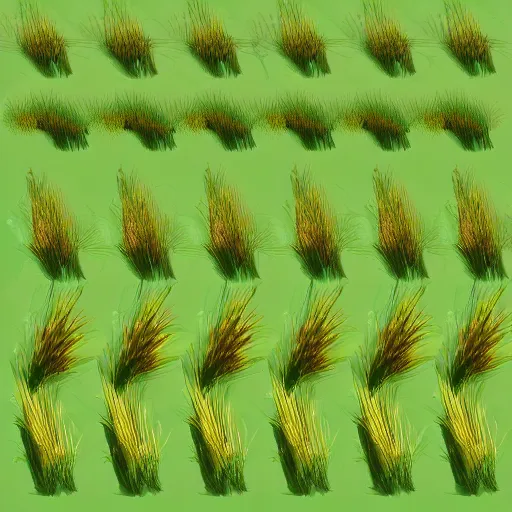 2 d sprite sheet of desert grass, game asset, highly | Stable Diffusion ...