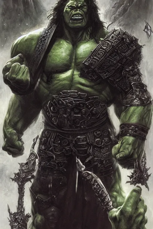 full body concept art of Hulk wearing knight templar | Stable Diffusion