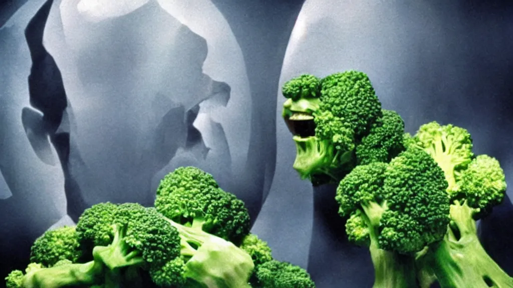 giant monster made of broccoli and sharp teeth eating | Stable ...