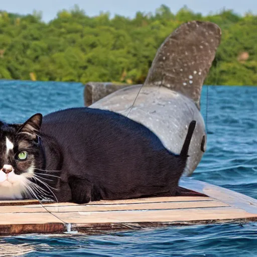 a cat on a whale | Stable Diffusion | OpenArt