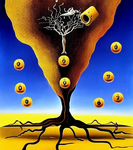 a salvador dali painting of smartphones melting into | Stable Diffusion