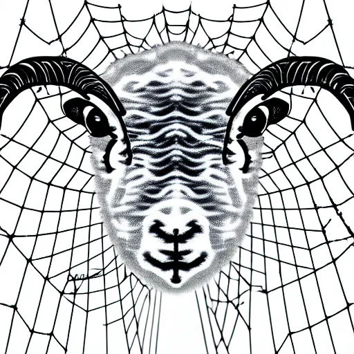 photo of transparent white flat sheep in spiderweb | Stable Diffusion | OpenArt