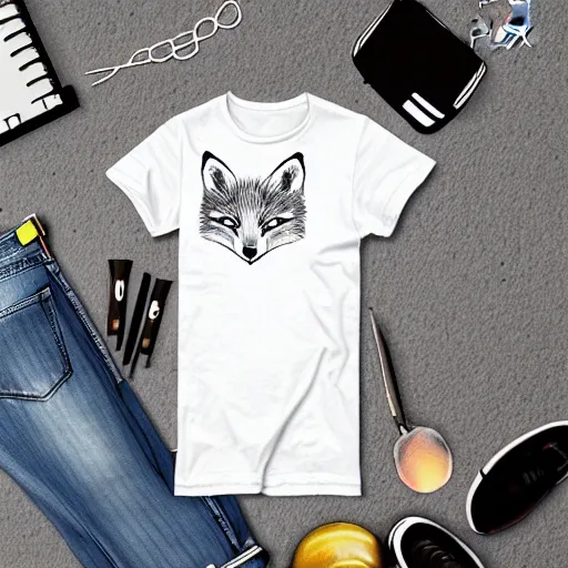 fox line art, graphic tees | Stable Diffusion | OpenArt