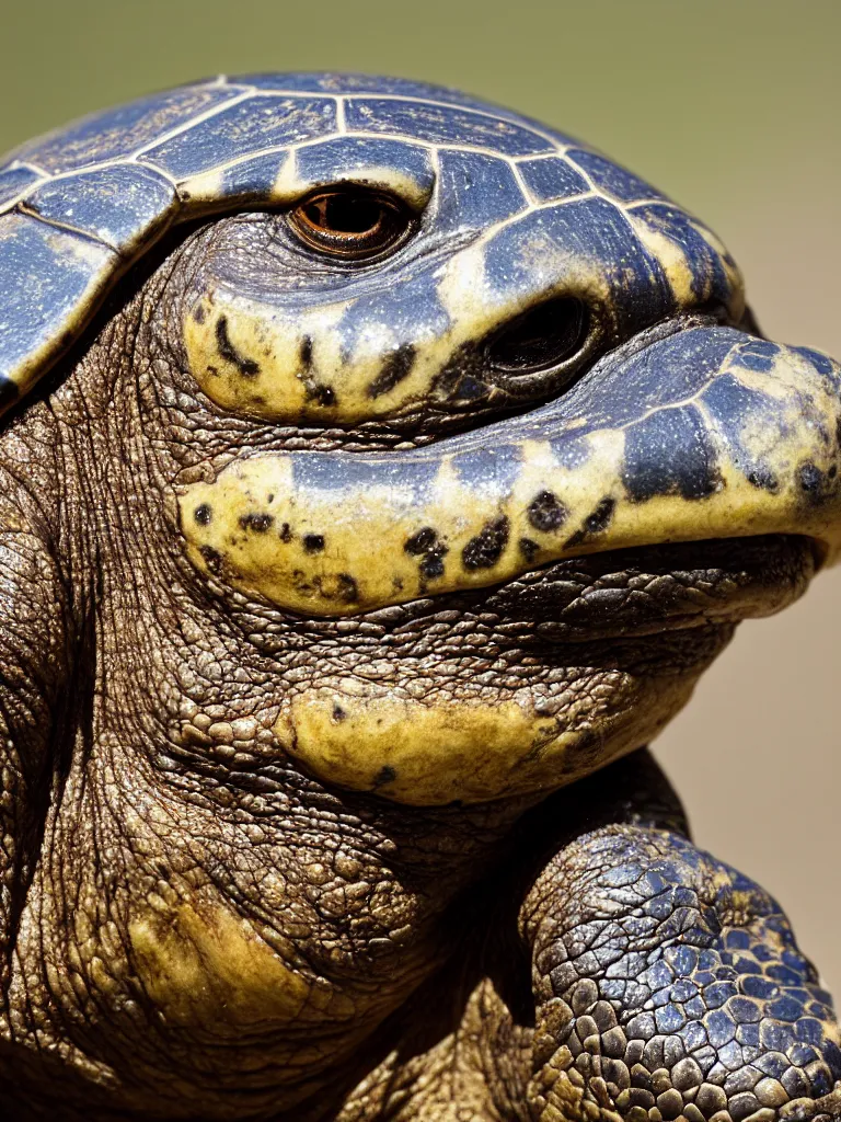 portrait photograph of a turtle with the face of neil | Stable Diffusion