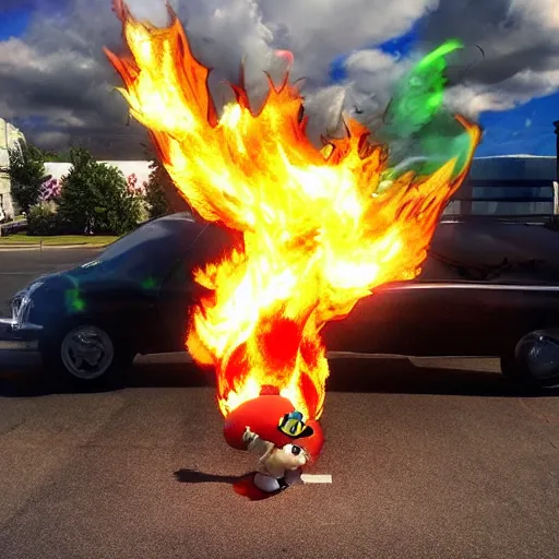 bowser spitting flames in the style of rj palmer | Stable Diffusion | OpenArt