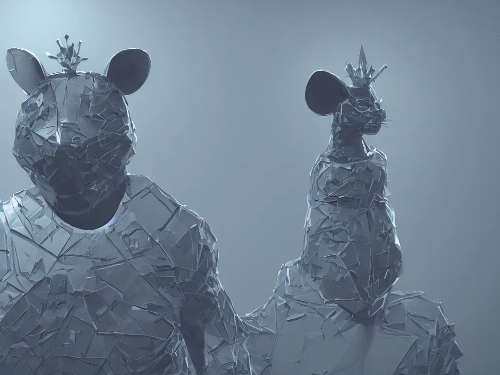 a computer mouse pretends to be the king of ordinary | Stable Diffusion ...