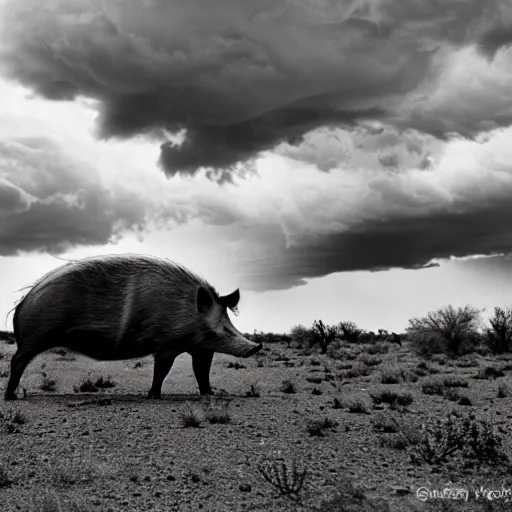 a wild hog charging at us from the hill, cinematic | Stable Diffusion ...