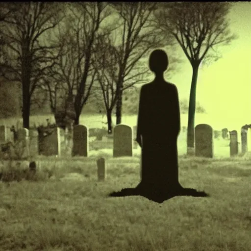 a creepy figure standing in a cemetery at night, vhs | Stable Diffusion ...