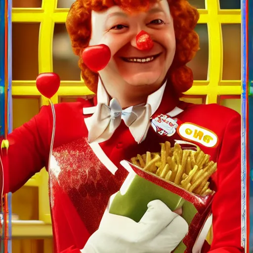 Ronald McDonald Burger King coronation ceremony | Stable Diffusion ...