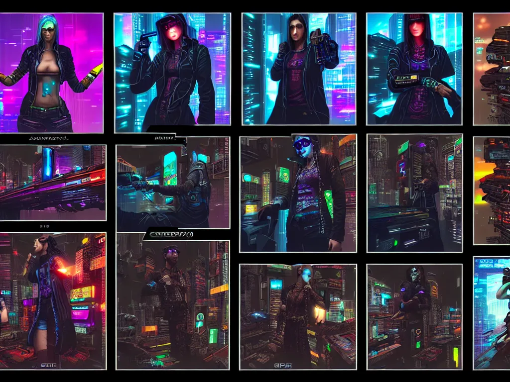 epic card scans, cyberpunk style, highly detailed, | Stable Diffusion ...