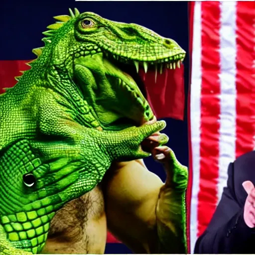 alex jones wrestling a trans - dimensional lizardman, | Stable ...