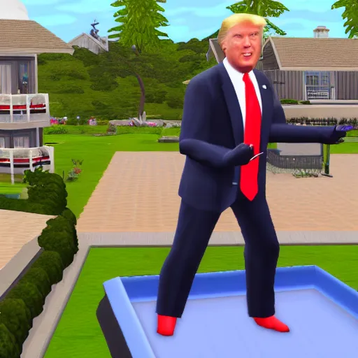 Donald trump in the sims | Stable Diffusion | OpenArt