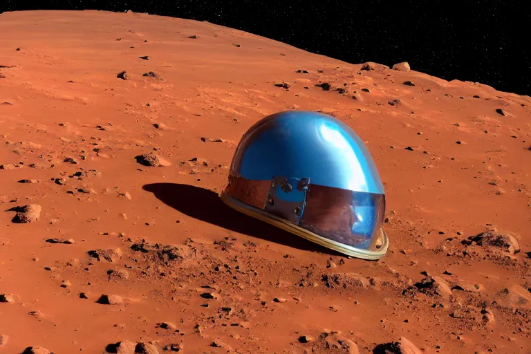 mars surface reflection in an astronauts helmet | Stable Diffusion ...